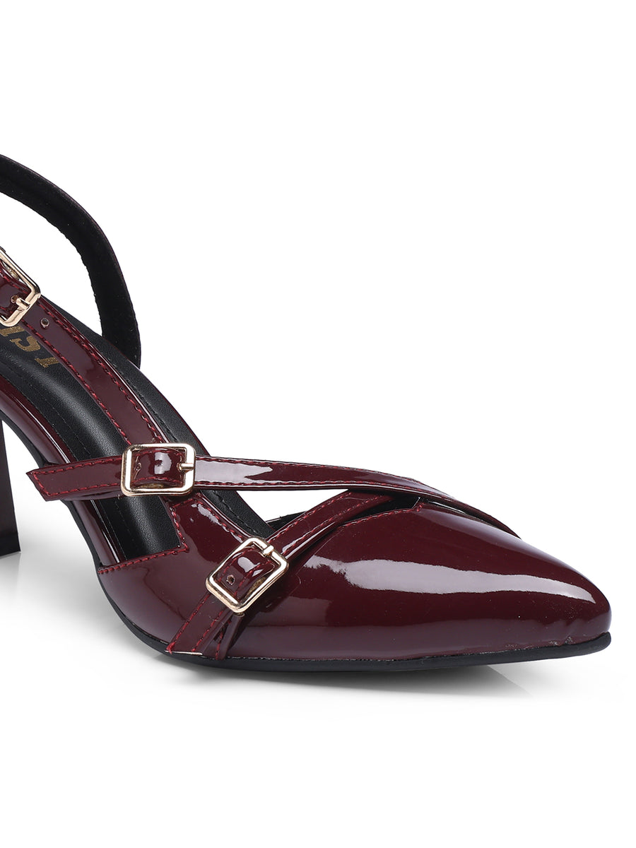 GNIST Structured pointed Cherry Heel – Gnist Footwear